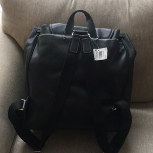 Coach | Bags | Coach Black Leather Backpack Nwt | Poshmark